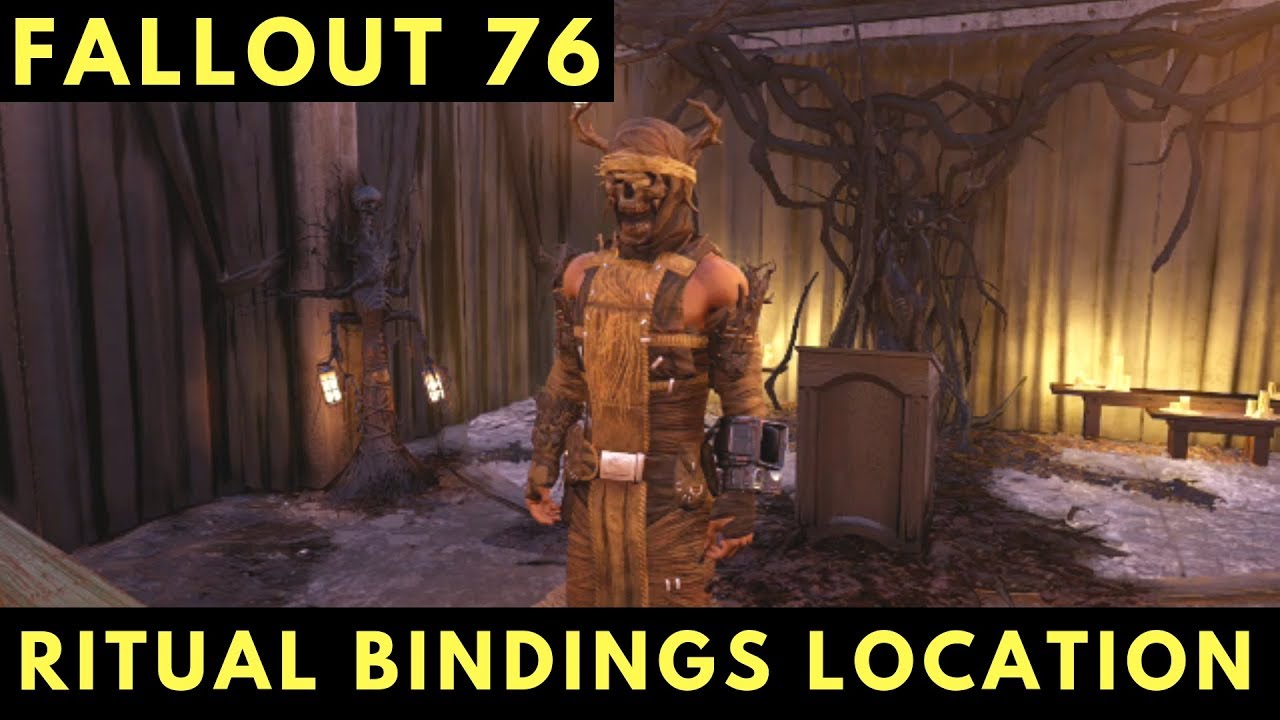 Fallout 76 Cult Outfit Ritual Bindings 2 Locations - YouTube