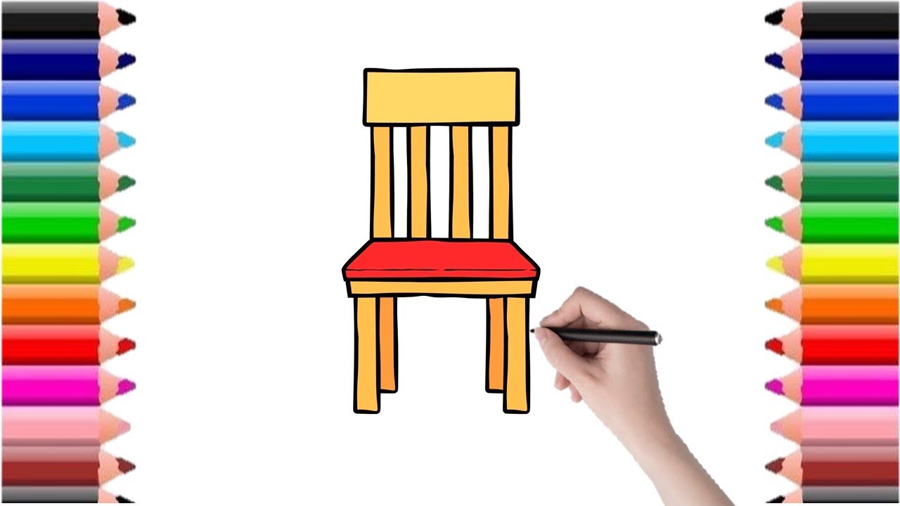 How to Draw and Color Chair for Kids || Easy and Fun Tutorial ...
