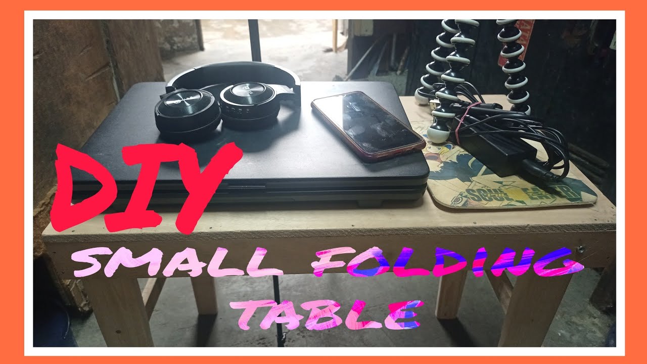 DIY small folding table - YouTube
