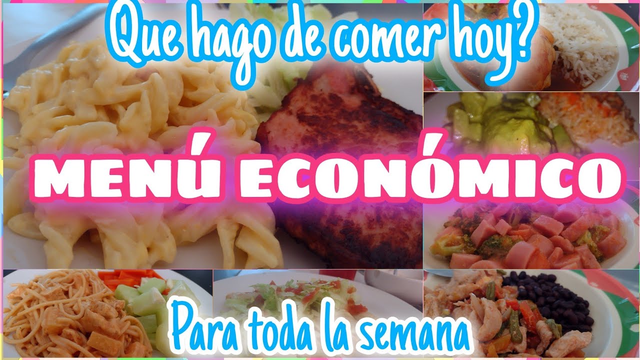 7️⃣Comidas FÁCILES Y con POCO DINERO👛/ 🥗Qué hago de comer hoy?😳/🍲🍜MENÚ ...