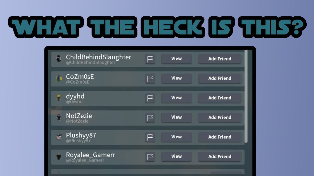 Roblox just changed the playerlist... Display names coming out!? - YouTube