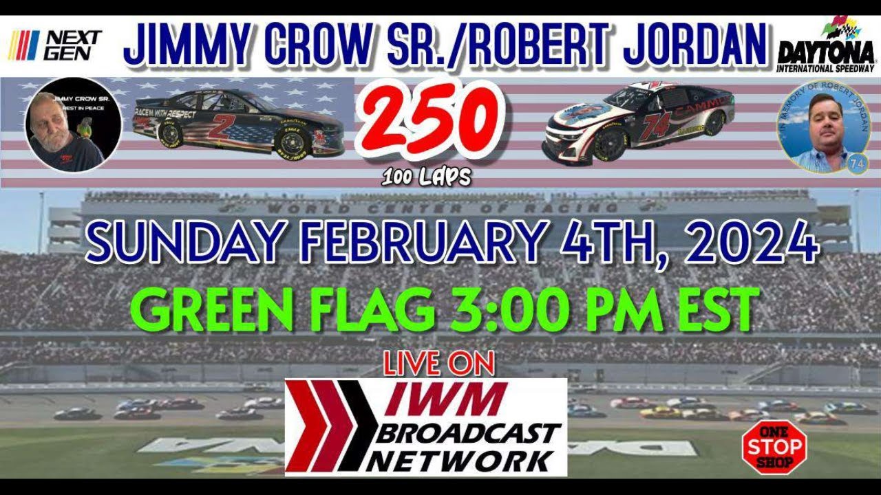 Jimmy Crow Sr./Robert Jordan 250 at Daytona! - YouTube