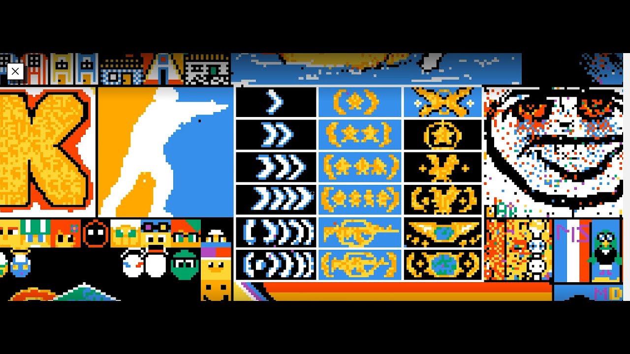 Timelapse of CSGO Ranks Build on r/place - YouTube