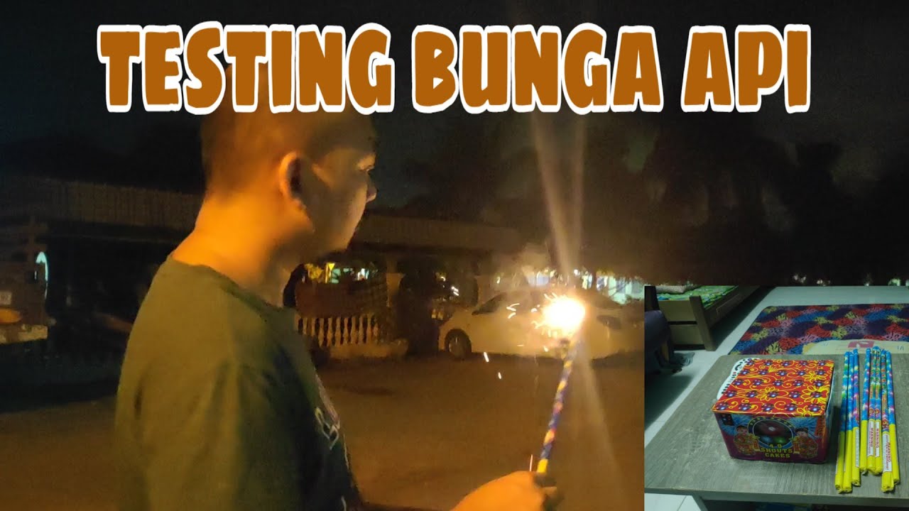 Testing bunga api happy boom - YouTube