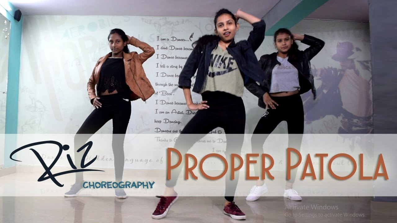 Proper Patola | Badshah | Dance Cover | Class Choreography by Riz - YouTube