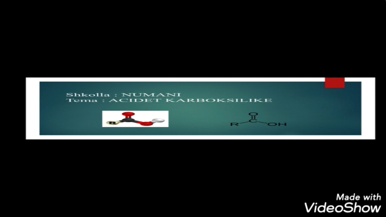 Acidet Karboksilike-Gilda Tangu-Shkolla NUMANI - YouTube