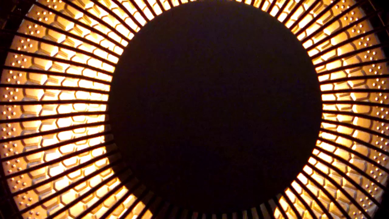 Infrared Oscillating Dish Heater In Slow Motion 240FPS - YouTube
