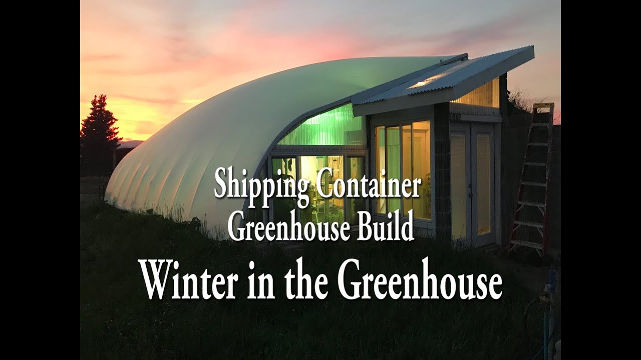 11_Greenhouse Incorporating a Shipping Container_Winter in the ...