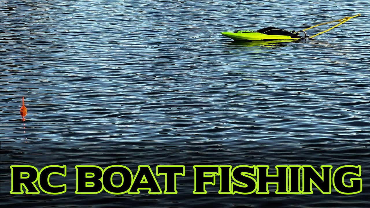 Fishing With Amazon RC Racing Boat (Super Fun) #rcboatfishing - YouTube