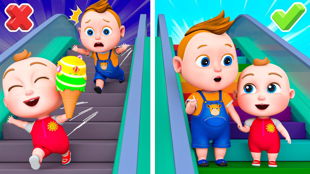 Take The Escalator Song | Educational Kids Songs | Super Sumo Nursery ...