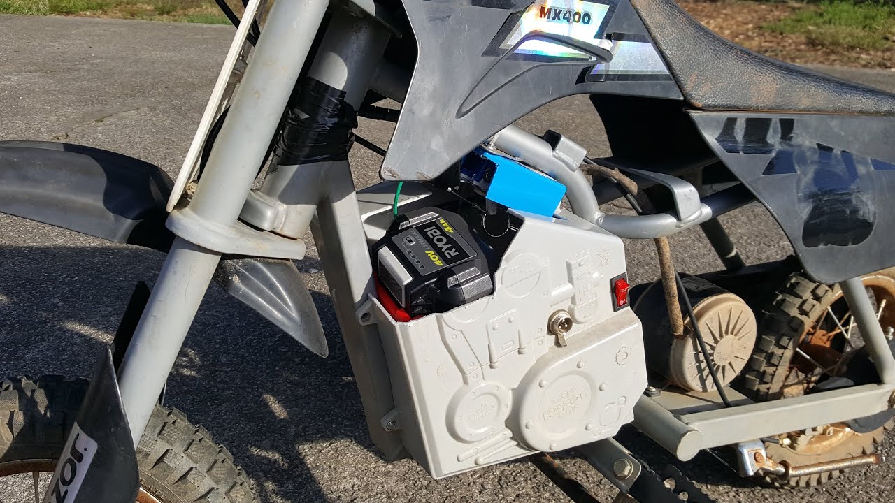 Ryobi 40-Volt Motorcycle - YouTube
