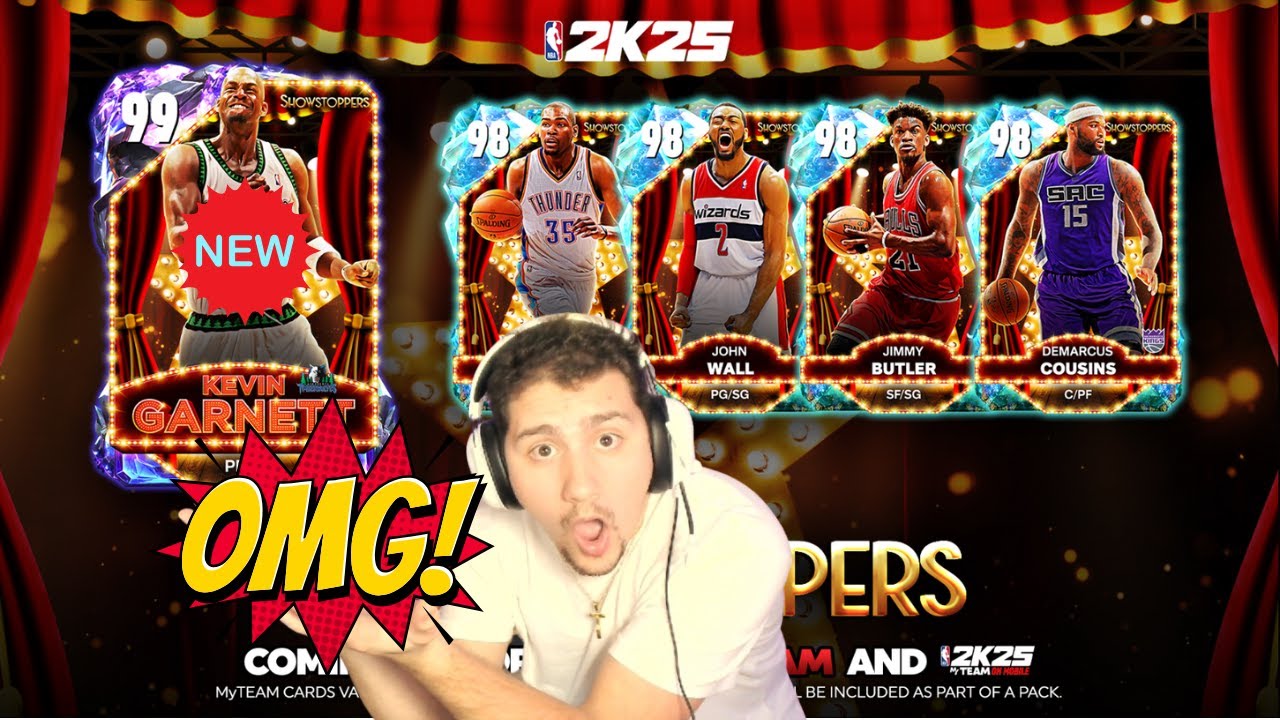 OMG 99 KEVIN GARNETT! NEW SHOWSTOPPERS SET DROPPING IN NBA 2K25 MYTEAM ...