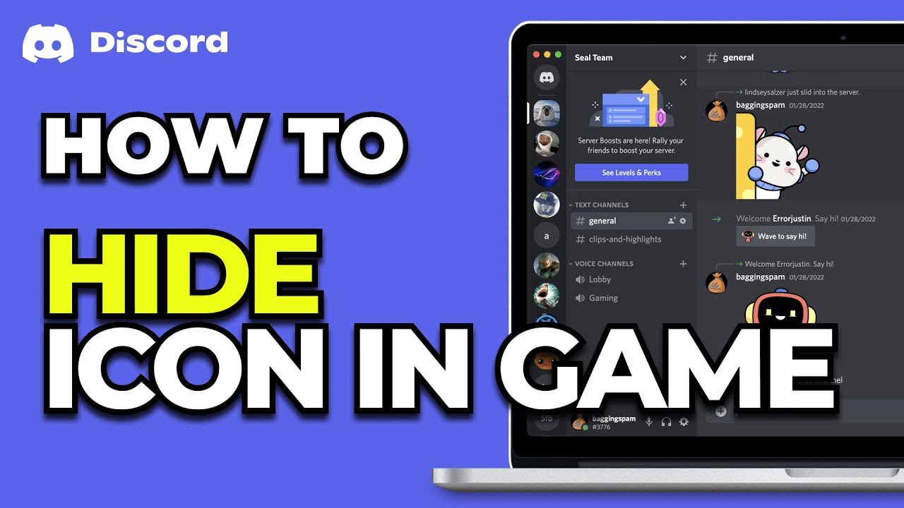 How To Hide Discord Icon in Game - YouTube