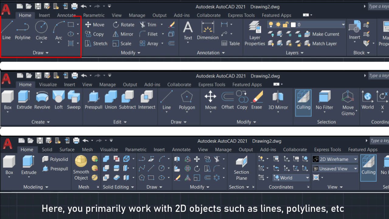 3D AutoCAD Designing Beginner's Guide Part1 #3d #autocad - YouTube
