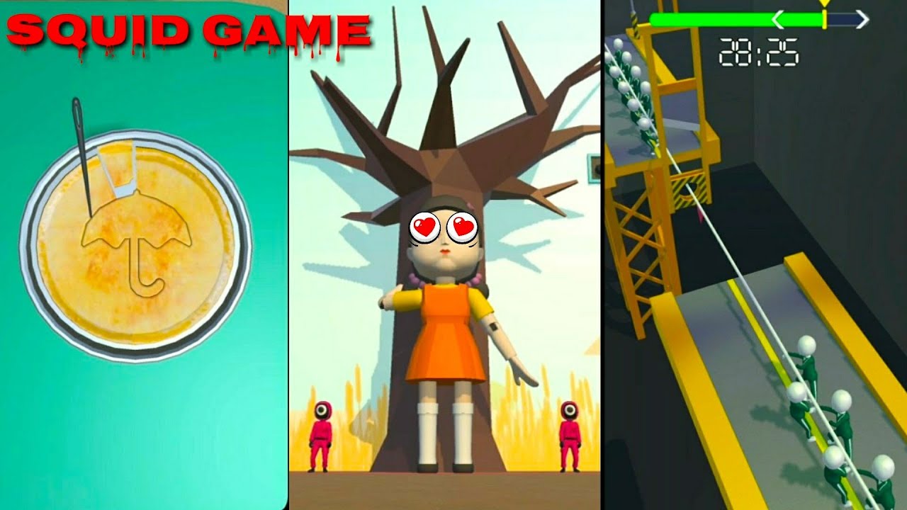 SQUID GAME PRO PLAYER ALL GAMES WIN - YouTube