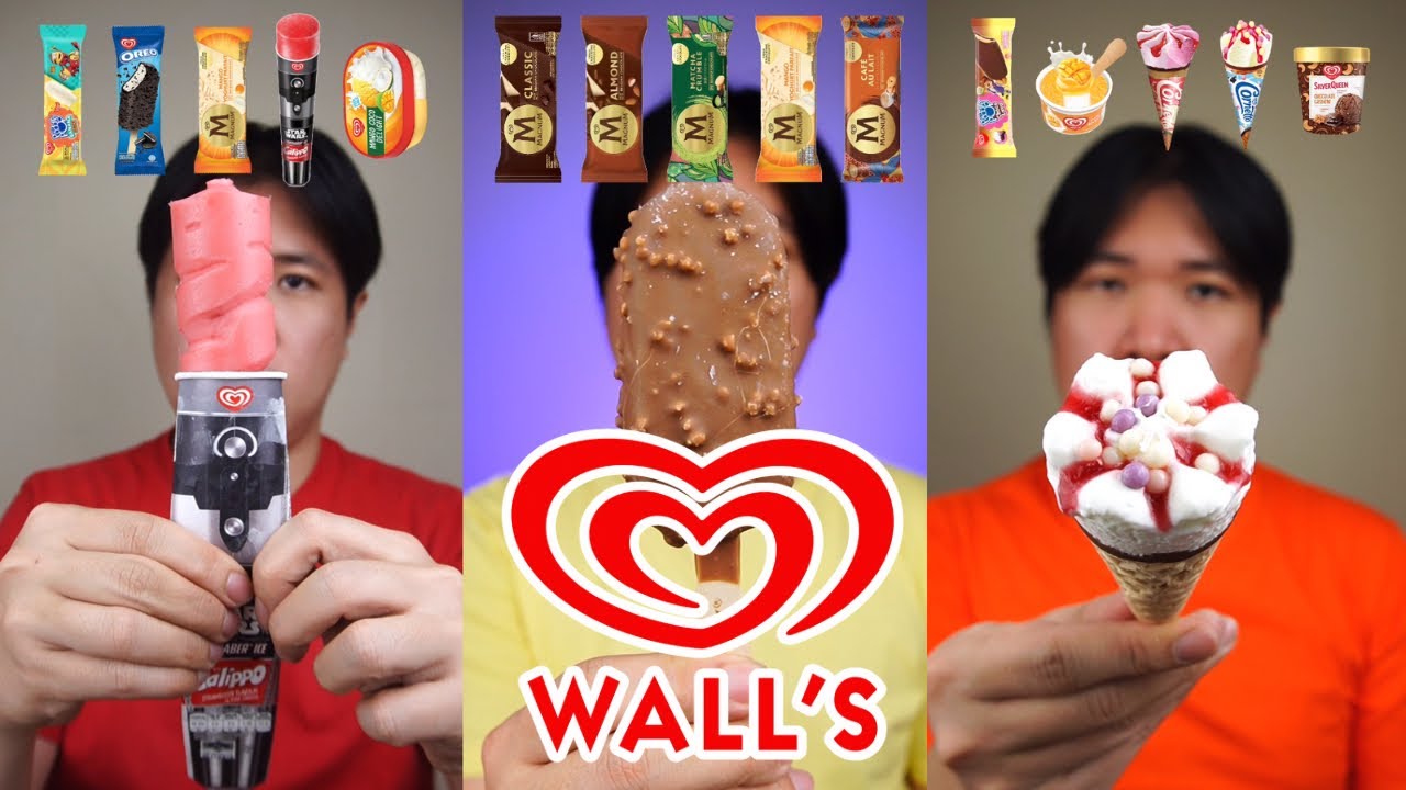 [KOMPILASI] MAKAN BERBAGAI MACAM ES KRIM WALLS - YouTube