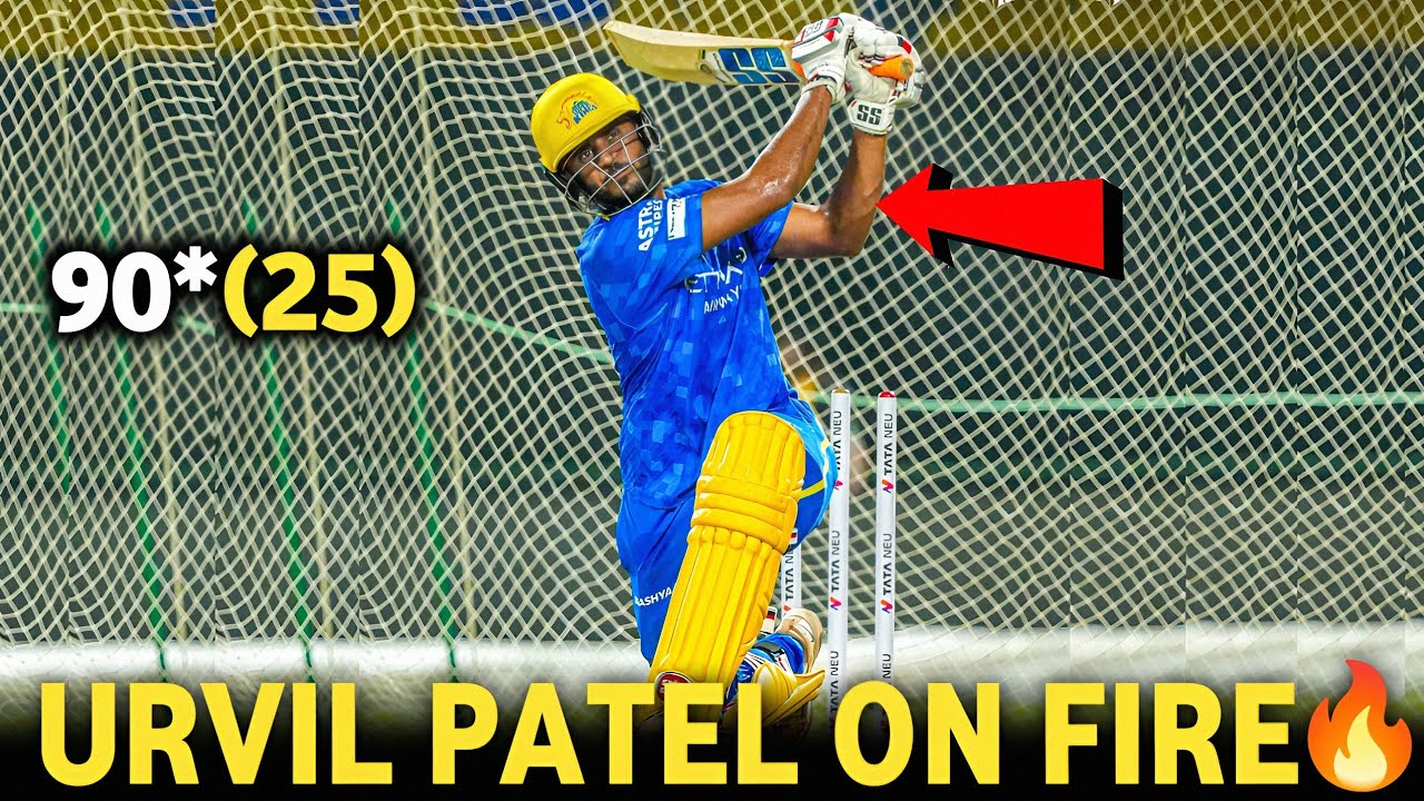Urvil Patel on Fire🔥CSK Practice Match Highlights || - YouTube