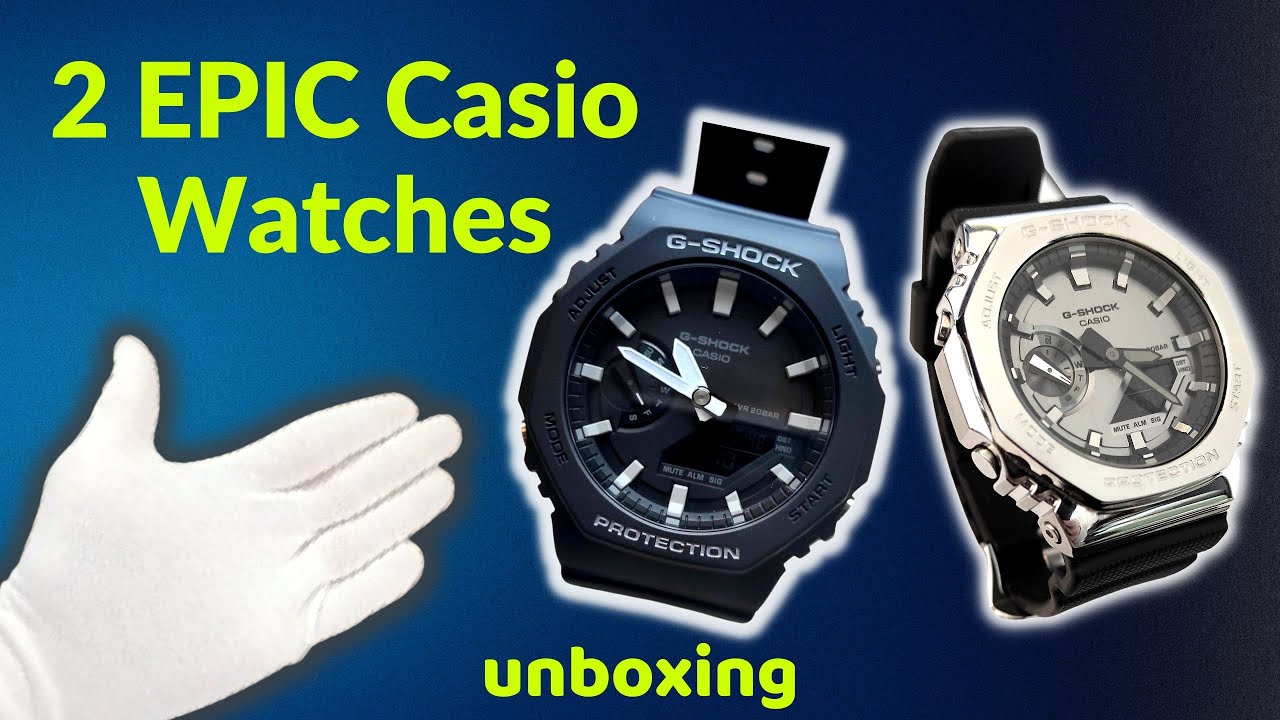 Unboxing 2 Epic Casio G-Shock Watches - ASMR Style - YouTube