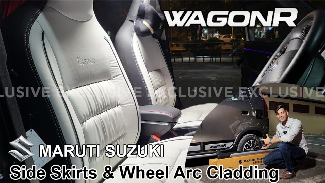 WAGONR 2022 MODIFIED WITH MARUTI GENUINE SIDE SKIRTS AND WHEEL ARC ...