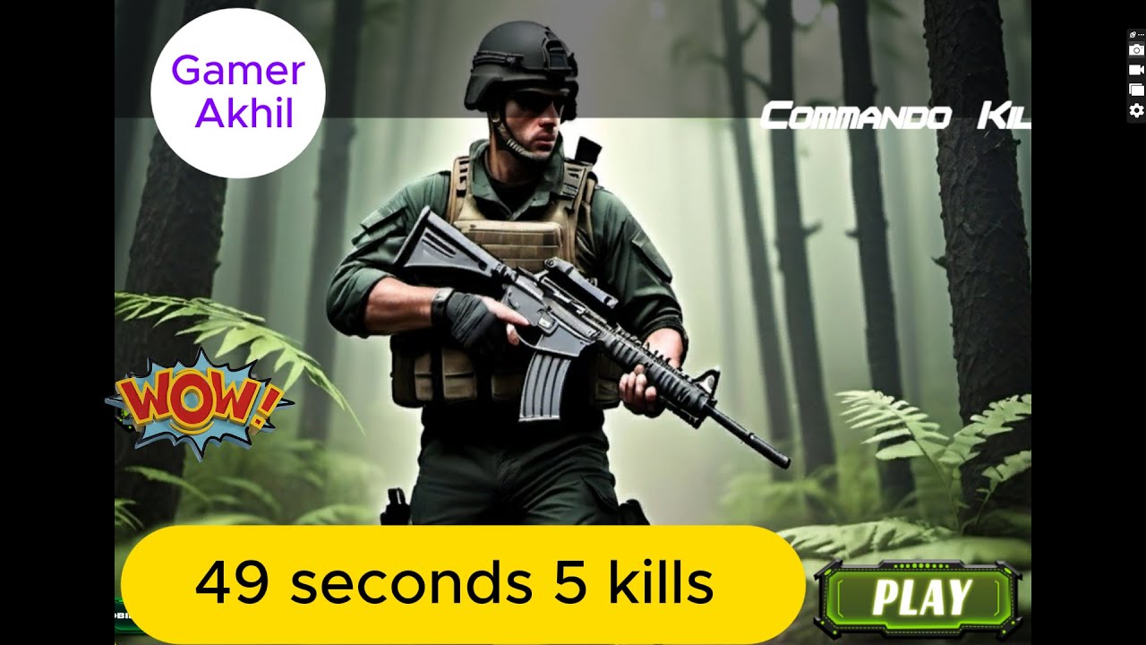 "FPS Commando Killer PC Gameplay – 49s 5 kills Gamer akhil - YouTube
