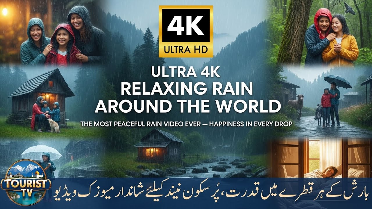 Ultra 4K Relaxing Rain 🌧️ | The Most Peaceful Rain Video | 1 Hour of ...