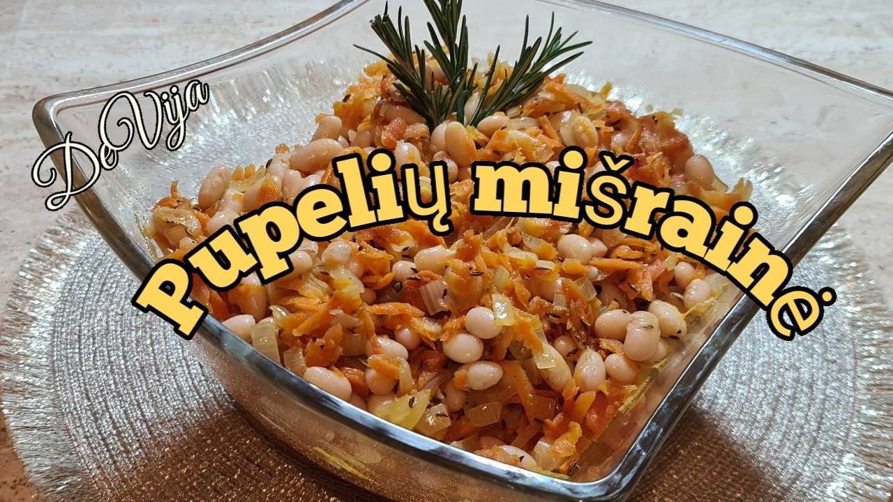 Pupelių mišrainė* Kūčių patiekalai #DeVija - YouTube