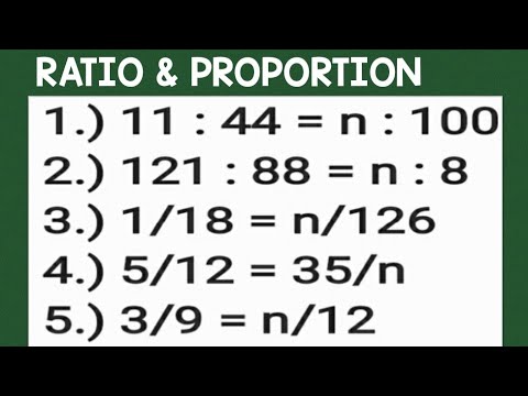 RATIO and PROPORTION - YouTube