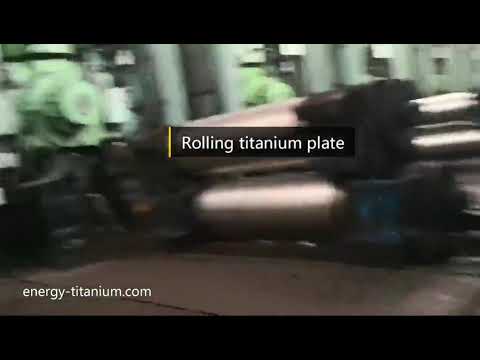 Titanium plate titanium sheet rolling from chinese factory - YouTube