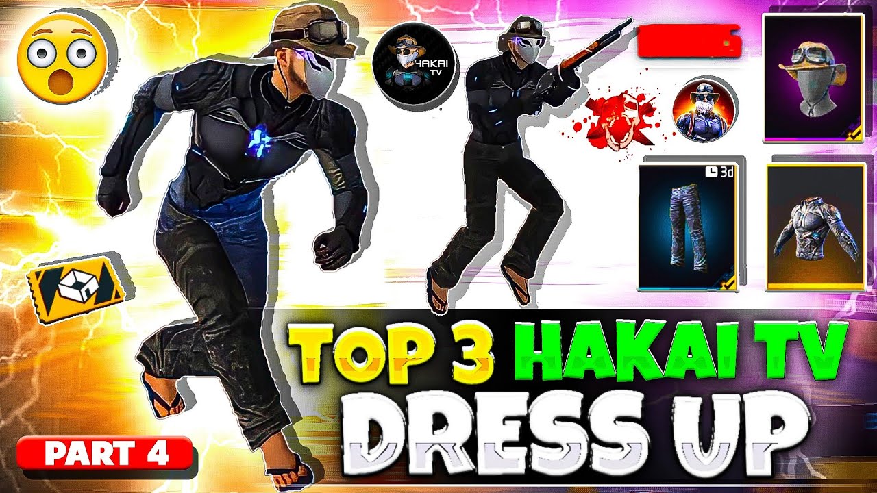 Top 3 Hakai Tv [ Free Style ] Dress Combination 🎯😍 | Free Dress ...