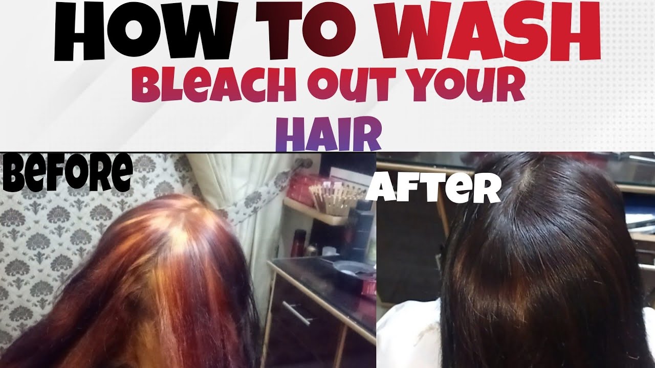 How To Wash Bleach Out Your Hairwhat Is A Bleach Wash For Hairhow To Do Bleach Wash Hair Youtube