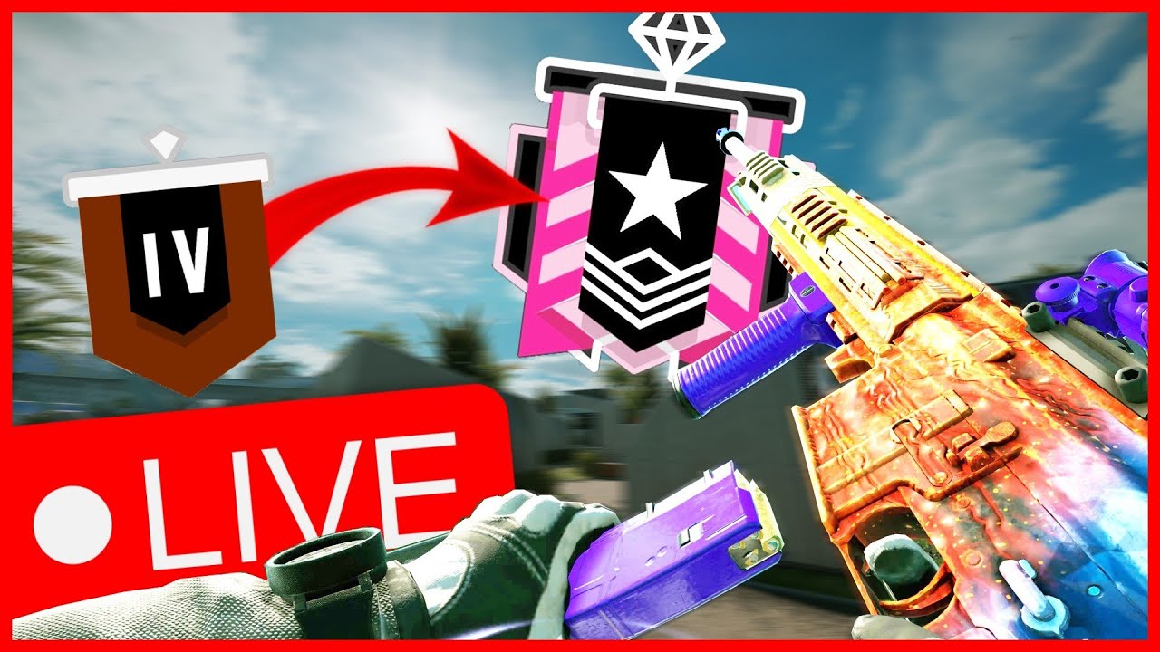 [LIVE] RANKING UP IN RAINBOW SIX SIEGE - YouTube