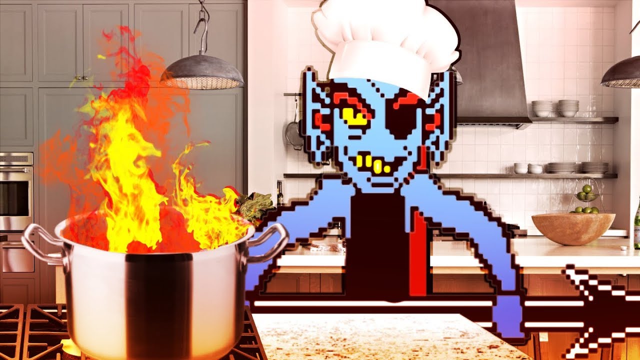 COOKING WITH UNDYNE!!! True Pacifist Route Undertale Playthrough ...