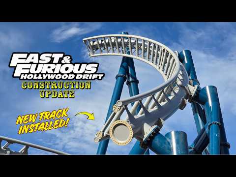 Universal Orlando Resort Fast & Furious: Hollywood Drift Roller Coaster Construction Update 6.26.26