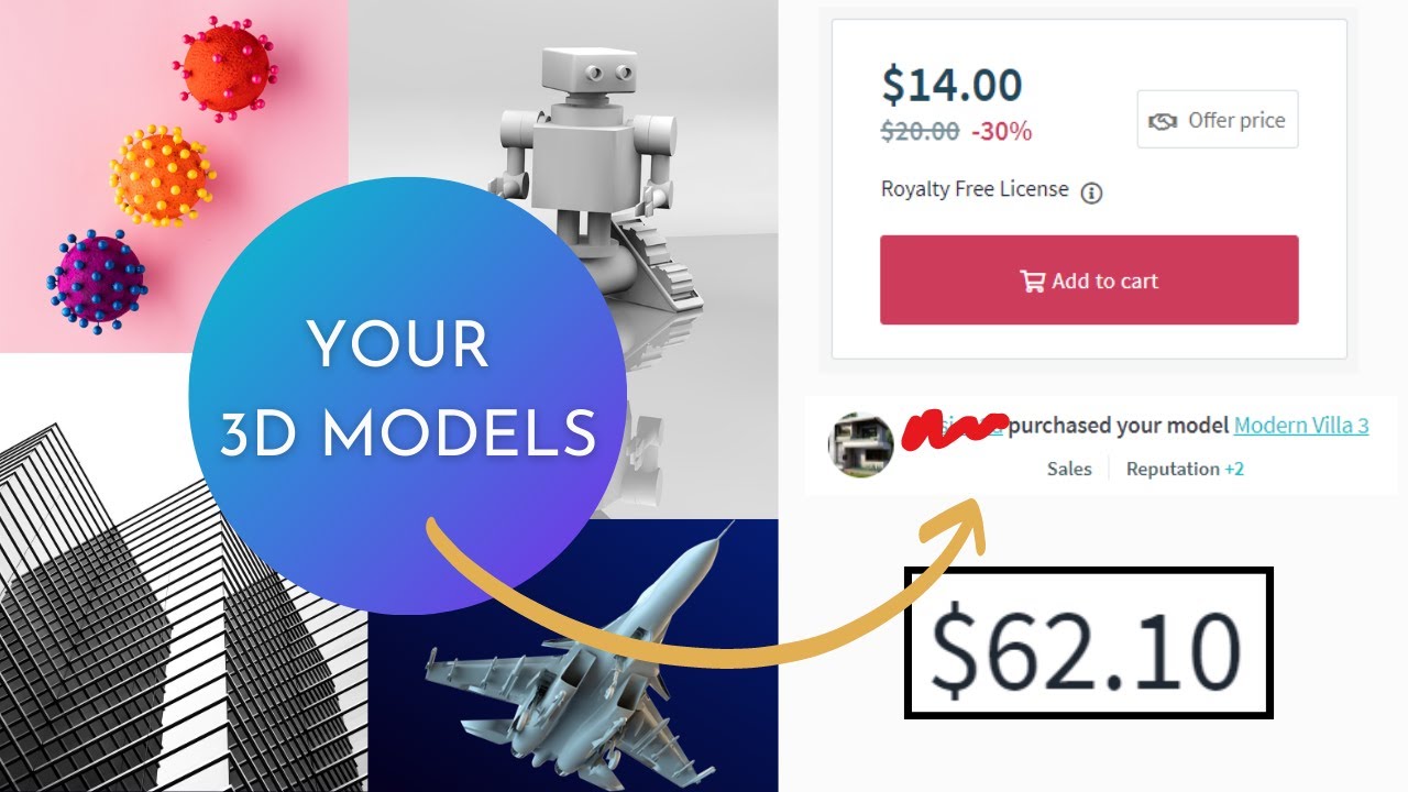 Sell your 3D models online - YouTube