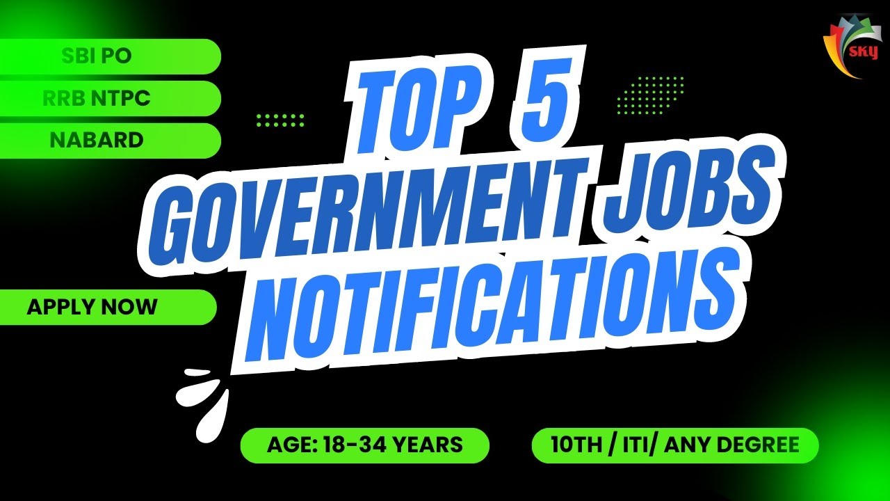 Top 5 Government Job Vacancy in October 2024 | Apply NOW #RRBNTPC # ...