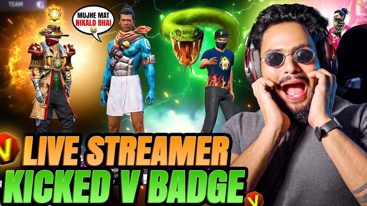 I Killed V Badge Live Streamer😱 For Guild Test On The Live Open ...
