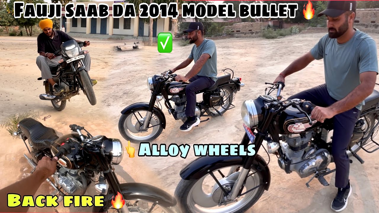 Ajj 2 month baad kita bullet start //Bullet back fire 🔥 setting 🐴 ...