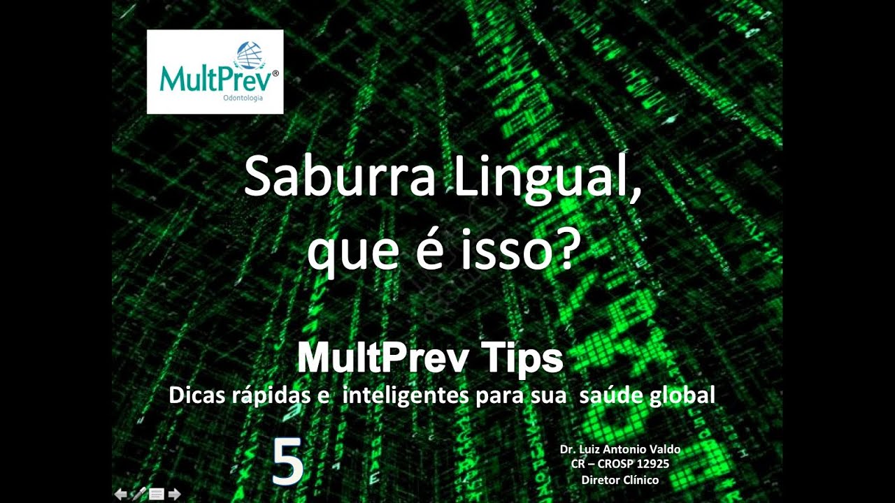 MultPrev Tips - Saburra lingual - O que é isso? - YouTube