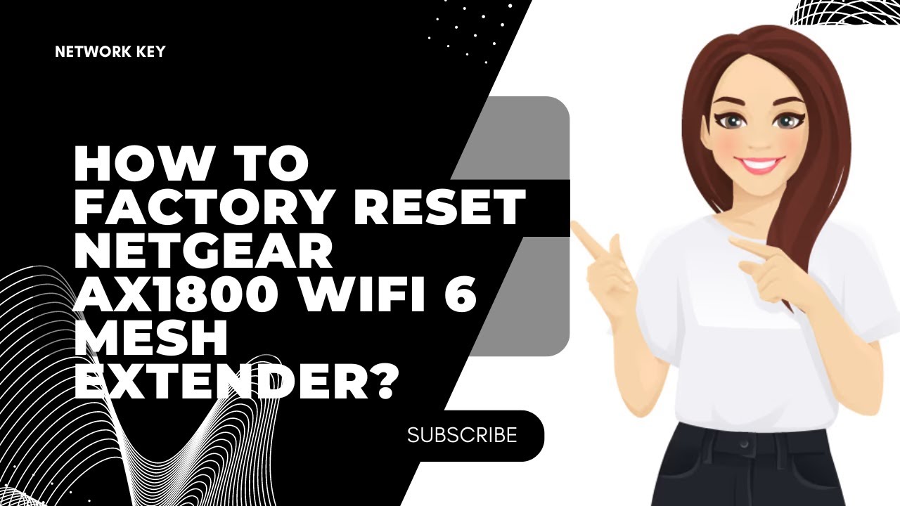 How to factory reset netgear AX1800 wifi 6 mesh extender ? - YouTube
