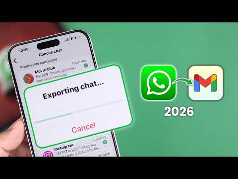 Export WhatsApp Chat to Email!