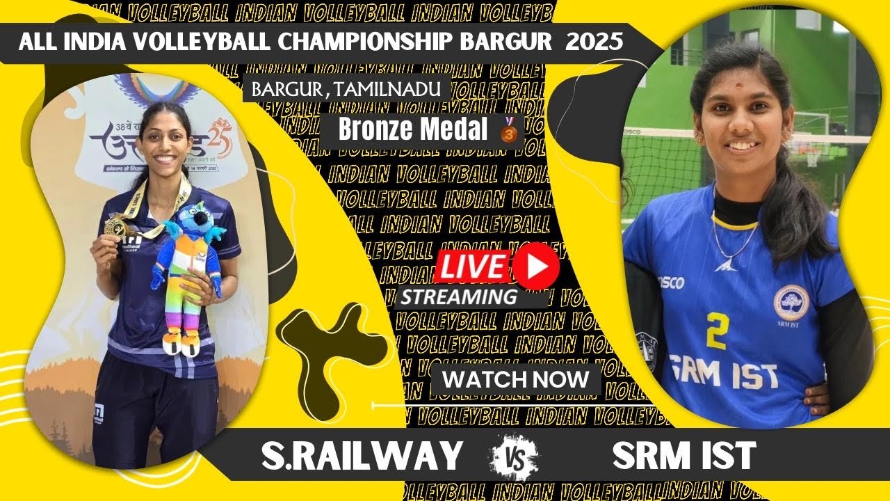 Bronze Medal Match 🔥SRM Vs Southern Railway | HD Live | Bargur All ...