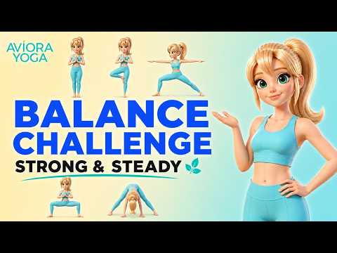 ⚖️ 15-Min Balance Yoga Challenge for Kids | Strong & Steady with Aviora