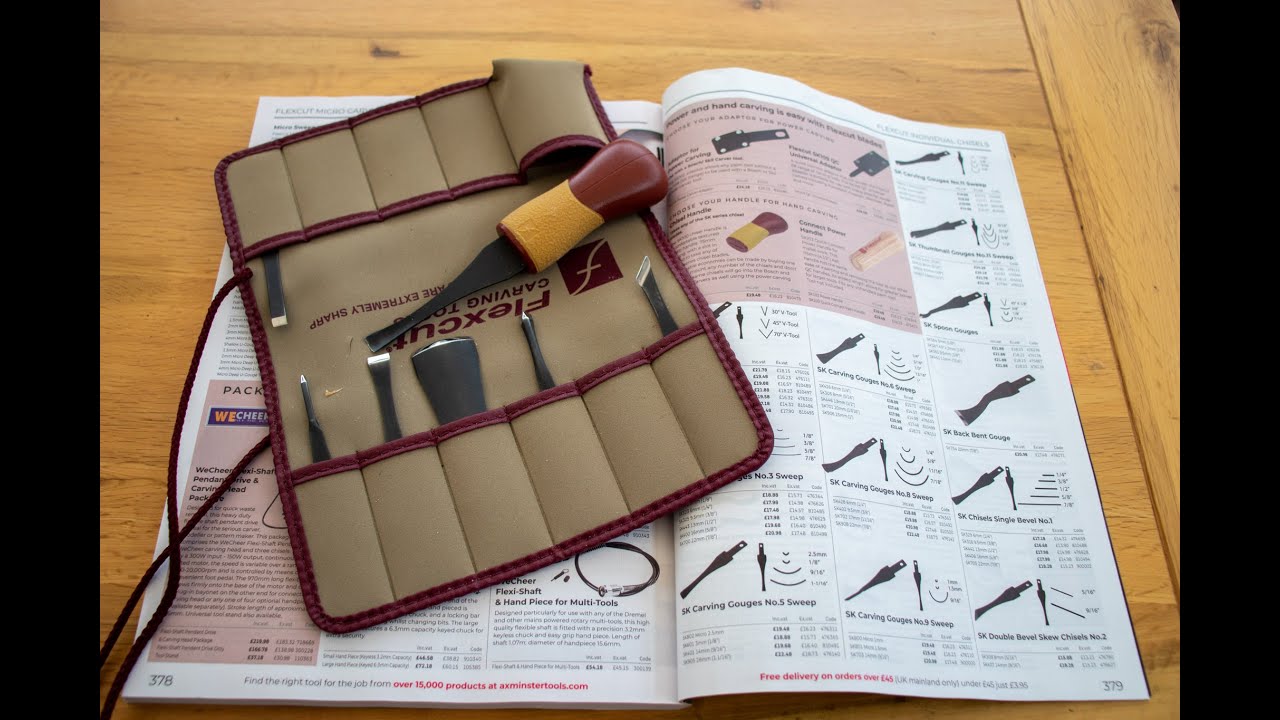 Flexcut Palm Tools Review SK100 Travel Set - YouTube