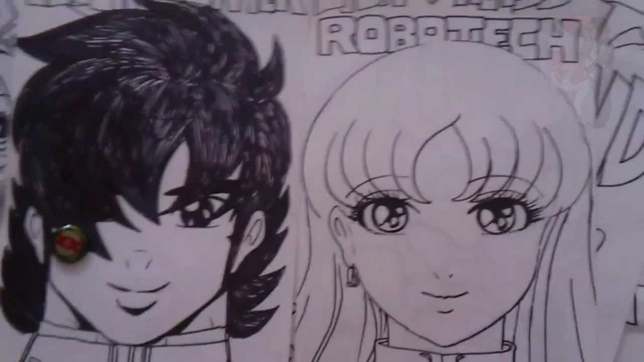 Como dibujar Kawaiii! ROBOTECH FACE LISA HEISS TENIENTE 2° 1#ENSAYO X ...