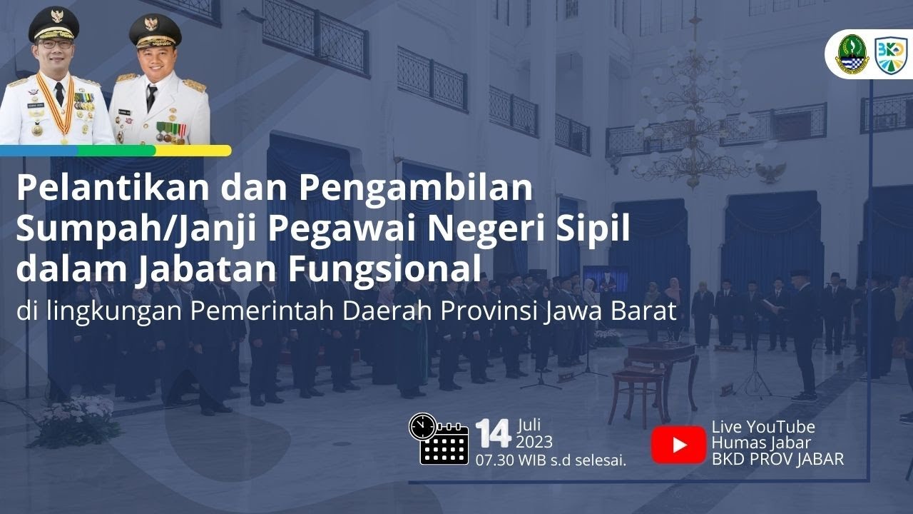 Pelantikan dan Pengambilan Sumpah/Janji PNS dalam Jafung di lingkungan ...