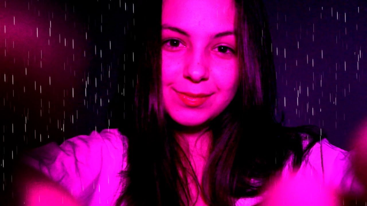 ASMR CANTANDO PRA VOCÊ DORMIR ♡ (voz suave, chuva no fundo e hand ...