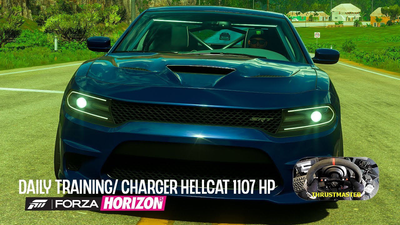 1107 HP DODGE CHARGER HELLCAT › DAILY TRAINING Forza Horizon 5 - YouTube