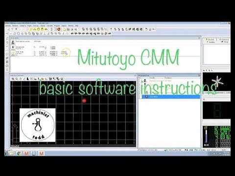 Mitutoyo CMM basic software use - YouTube