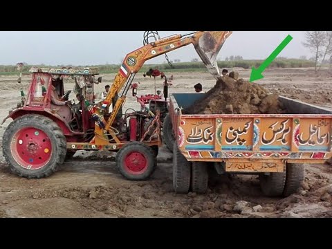 Belarus very difficult working clay troly - YouTube