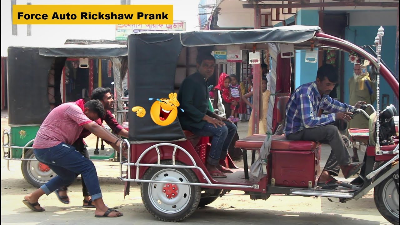 Forced Auto Rickshaw Prank - Reaction With Drivers Prank ! - YouTube